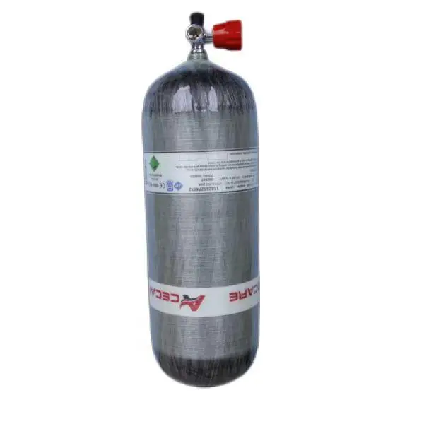 Acecare 4350psi 12L/732CI CE Compressed Air Carbon Fiber Tank with Red ...