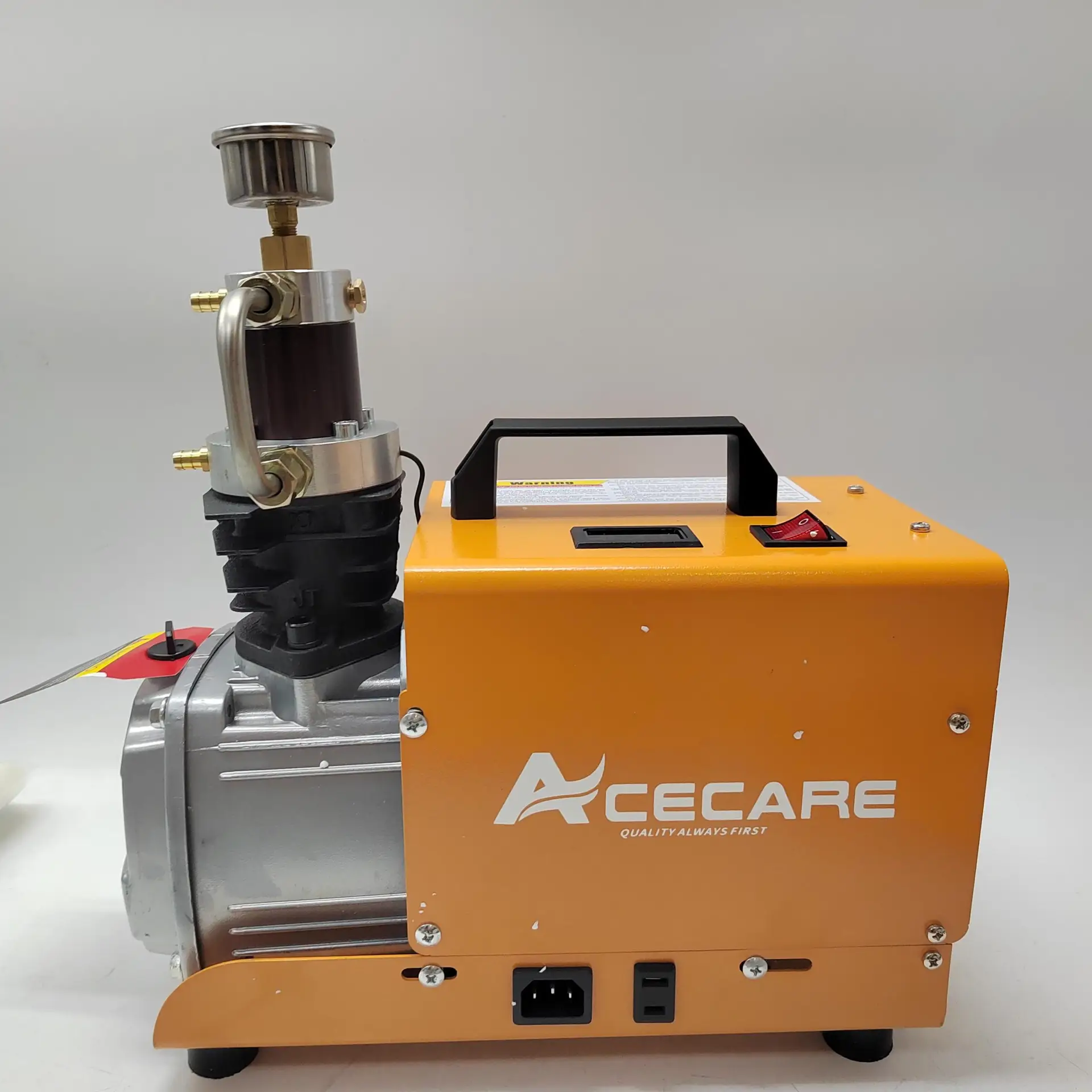 Yellow High Pressure Air Pump Single Cylinder Water Cooled Air Cooling ...