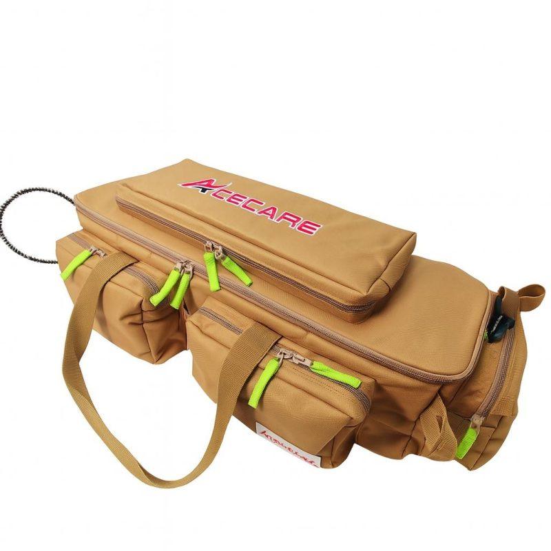 Acecare New Khaki Cylinder Bag Green zipper design Carryable Backpack ...