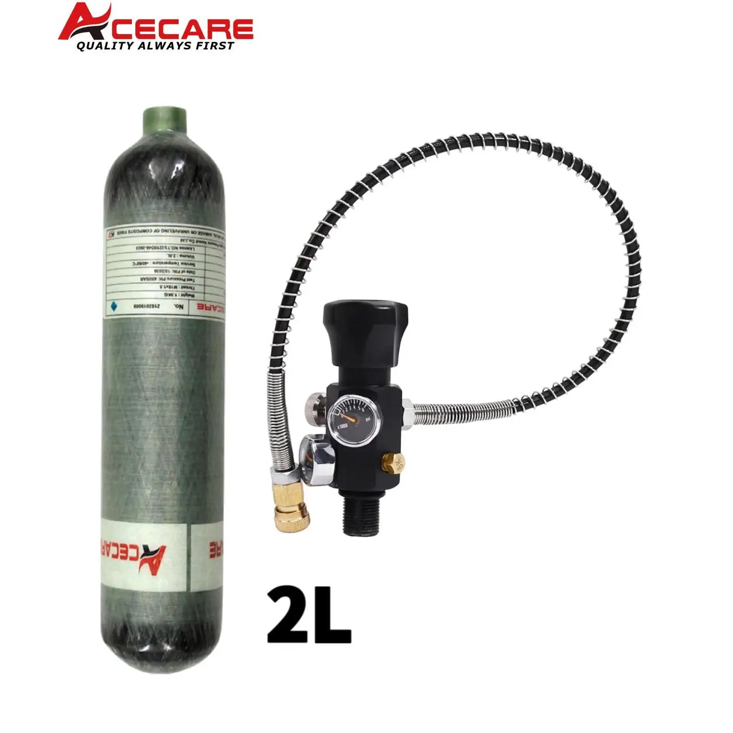 1PCS Wholesale Acecare 2L CE Carbon Fiber Cylinder with Inflatable Valve for PCP Tank - ACECARE ...